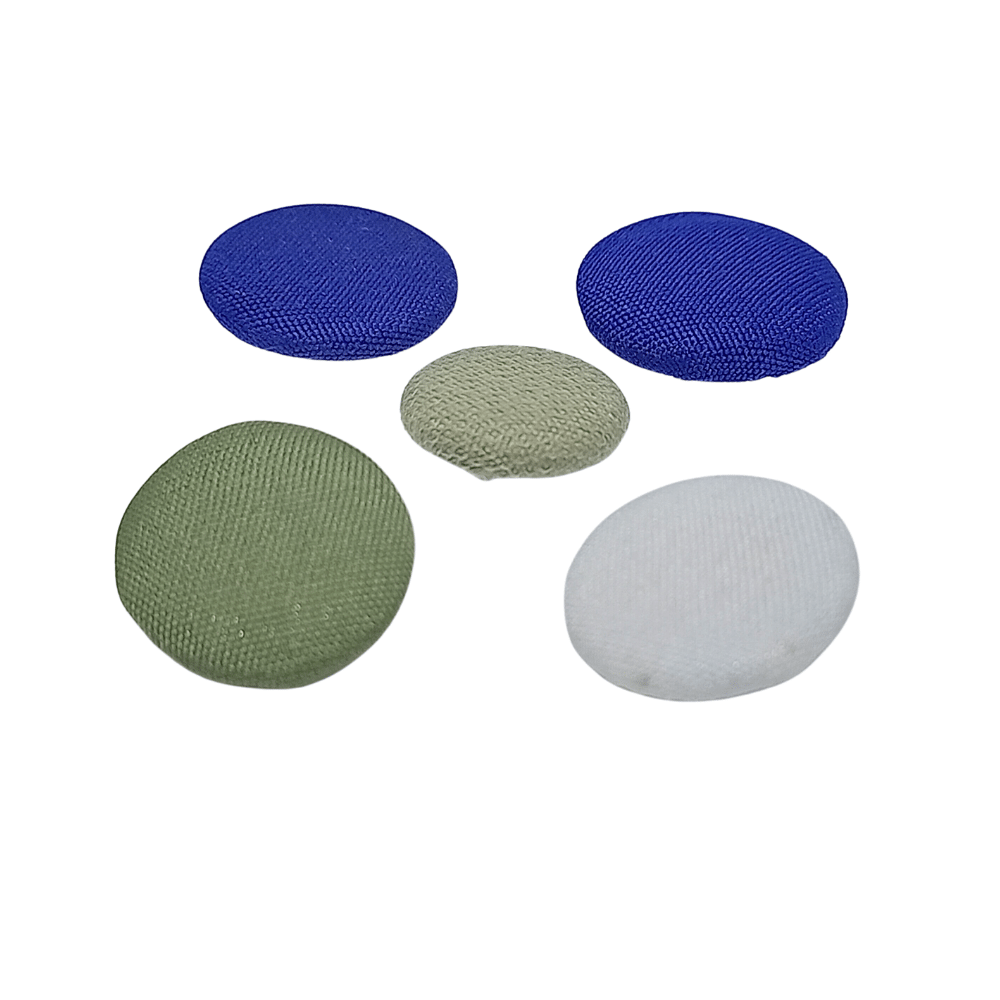 Fabric Covered Metal Back Round Flatback Button 16L, 18L, 20L, 24L, 30L ...